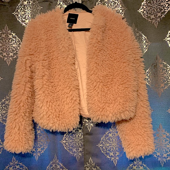 Forever 21 | Jackets & Coats | Forever 2 Faux Fur Pink Coatjacket Large | Poshmark